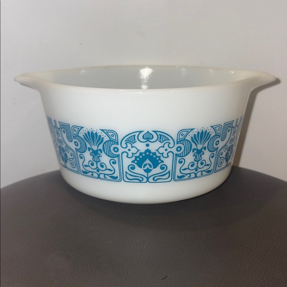 Pyrex | Kitchen | Vintage Pyrex Quart Horizon Blue White Ovenware Glass ...